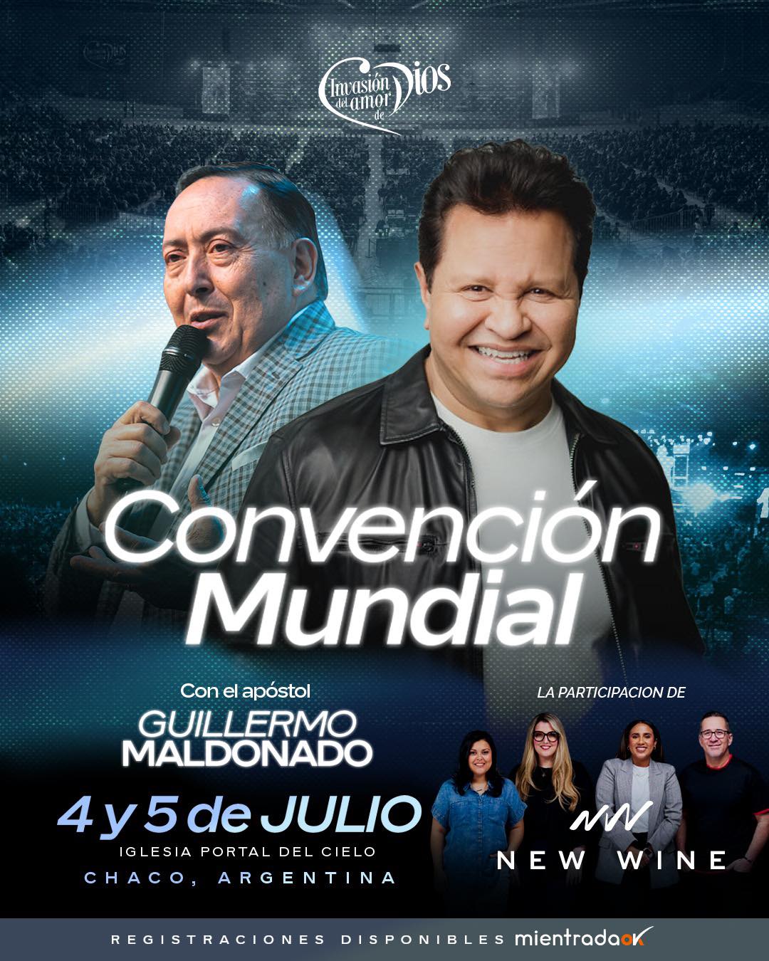 Julio: inauguración oficial de la Iglesia Portal del Cielo y la Convención Mundial con el ...